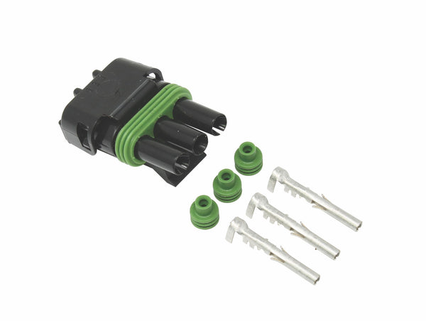Connector- Weather Pack, 3 Way Female – American Autowire